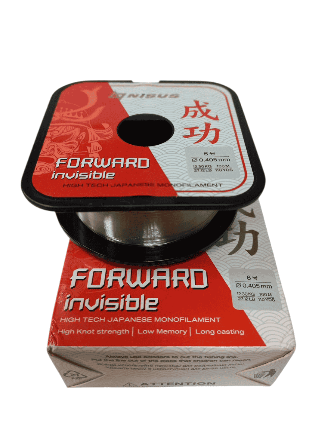Леска FORWARD Invisible 0,405mm/100m Nylon (N-FI-0405-100) Nisus