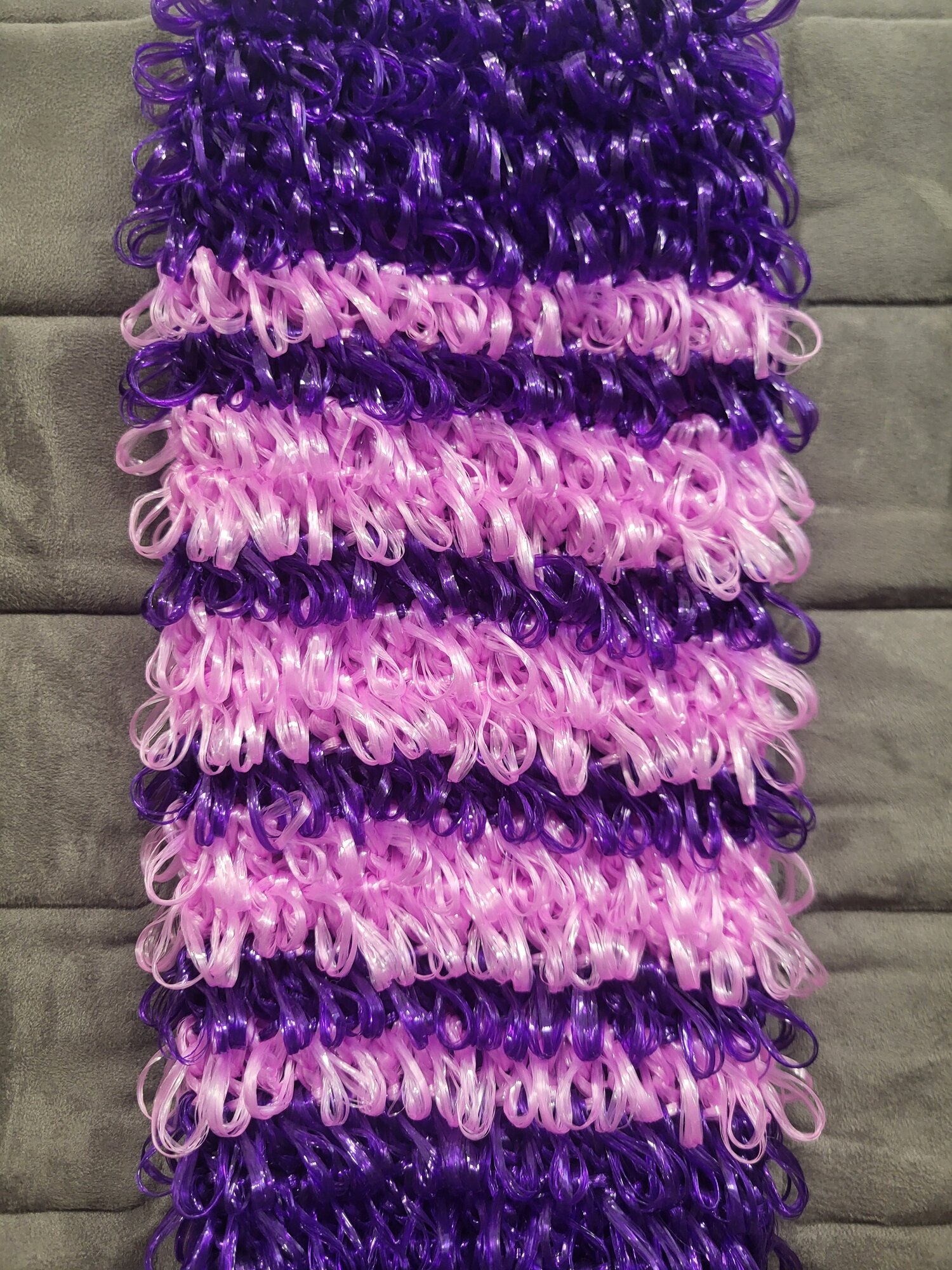 Мочалка для тела с ручками, ручная вязка, массажная, тонизирующая, 35см, с ручками 75см