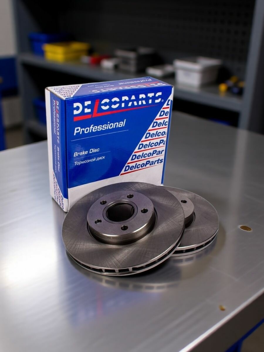 Диск тормозной передний для Форд Фокус, Вольво, Ford C-MAX, FOCUS, Volvo V50, C30, C70, S40, V40, DelcoParts 19374512