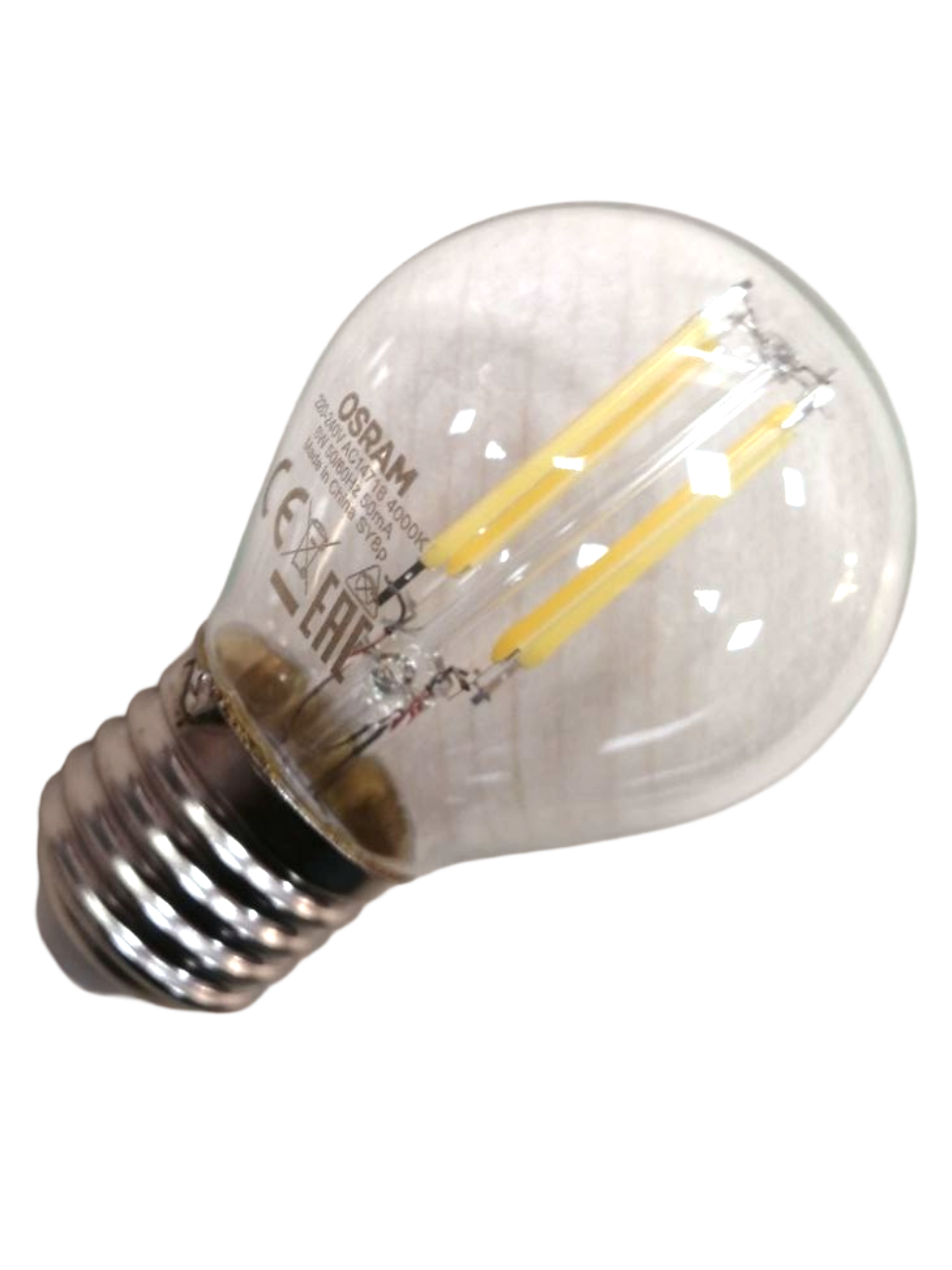 Лампа Osram LED Star P Шар 6Вт E27 800 Лм 4000 К Нейтральный белый свет, без электромагнитных помех, 4058075218239