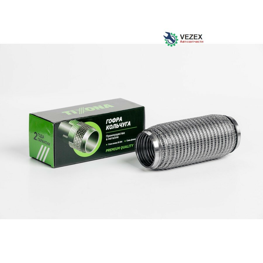 TIXONA P60200WM Гофра 60*200 кольчужная с внутренним металлорукавом