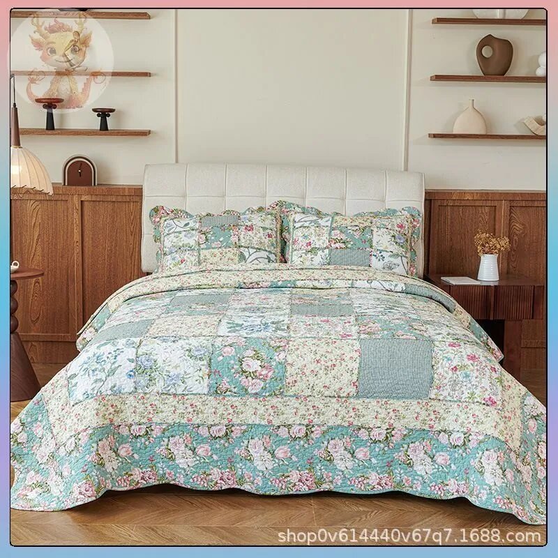 Покрывало Patchwork, Хлопок с размерами: 250 см х 230 см, Стеганое покрывало евро