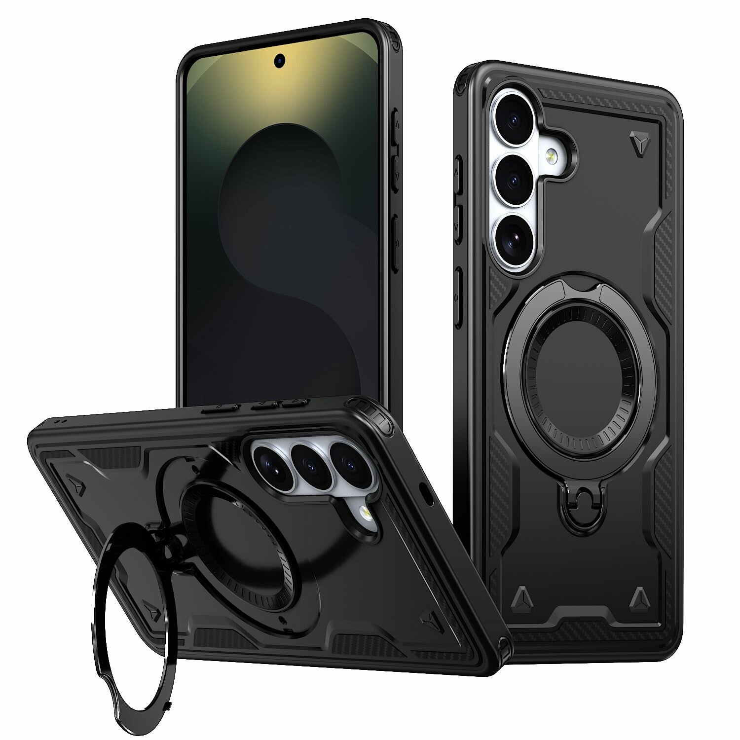 Чехол Magneto Case с кольцом для Samsung Galaxy S26+ (черный)