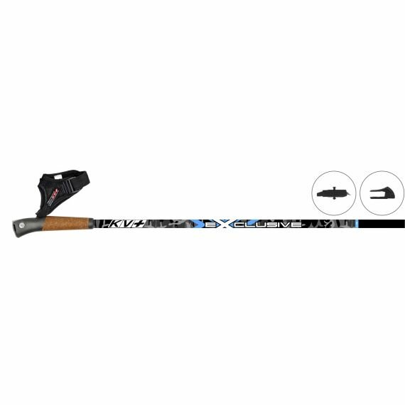 Палки для скандинавской ходьбы KV+ EXCLUSIVE Clip\Comfort 120 cm