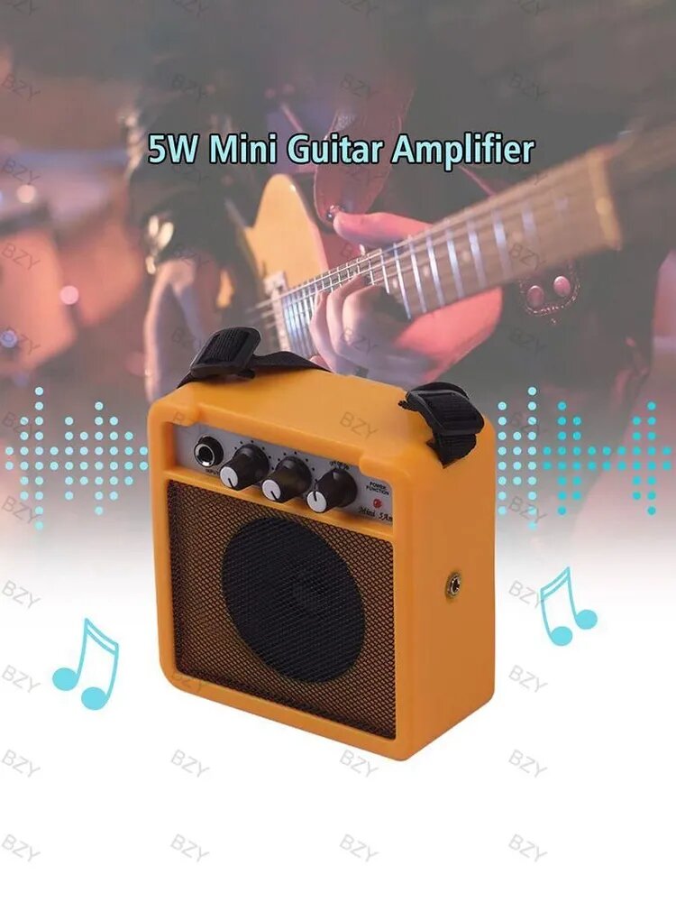 5W Mini Guitar Amplifier Orange Mini Amplifier Electric Guitar Amplifier