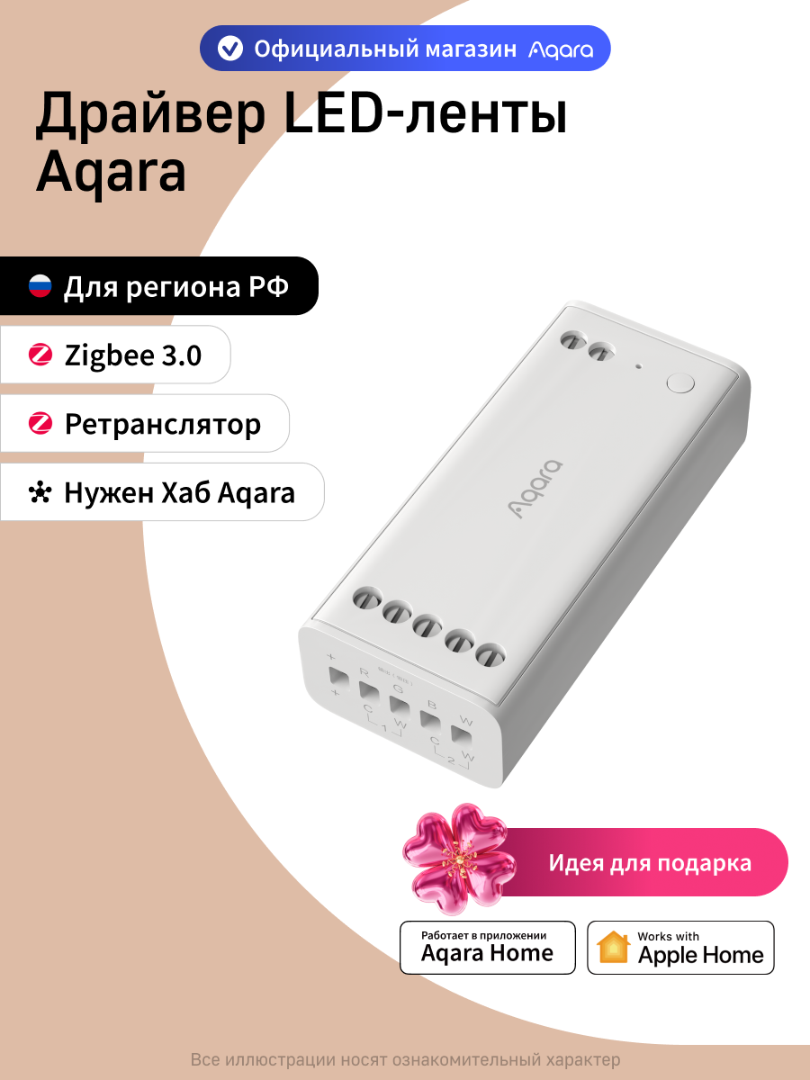 Умный драйвер для LED-ленты Aqara ZNDDMK11LM, Zigbee 3.0, белый