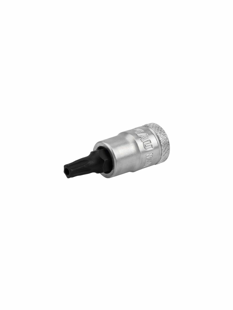 Головка с битой TORX T25 NORGAU Industrial , квадрат 1/4" из стали CrV с шлифованной поверхностью