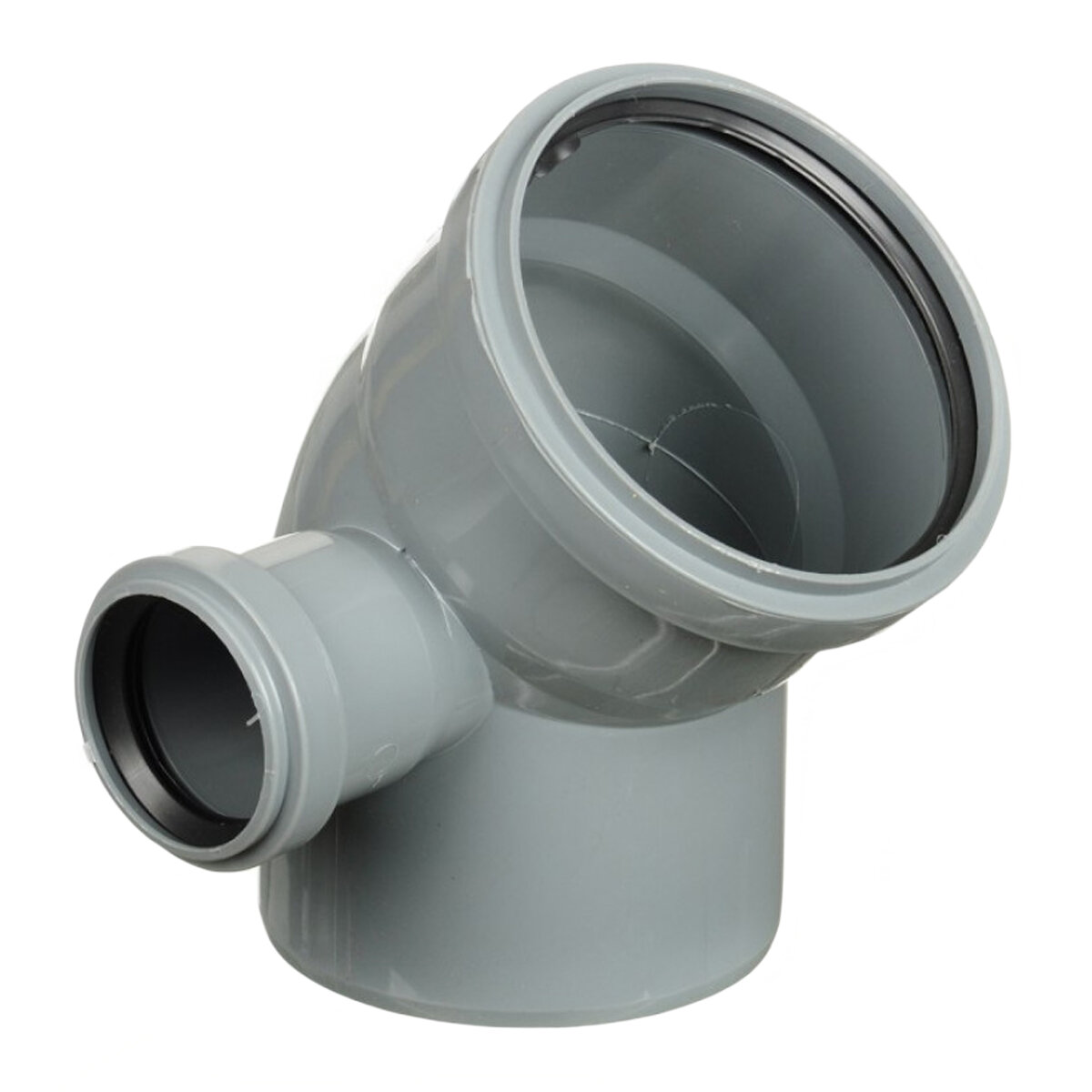 Отвод канализационный Flextron 110 мм 45 градусов, с левым выходом 50 мм