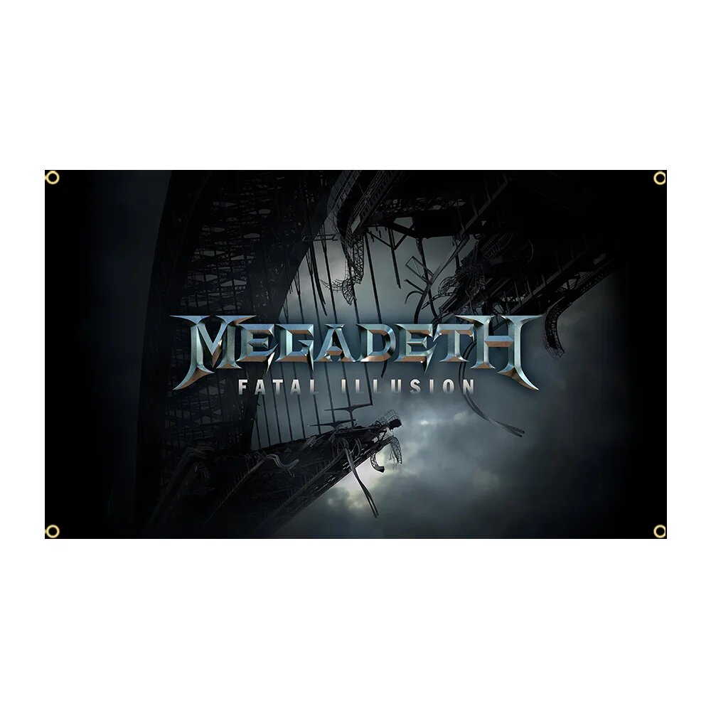 Персонализированный флаг M-MegadethS из полиэстера 60 х 90 см, фиолетовый