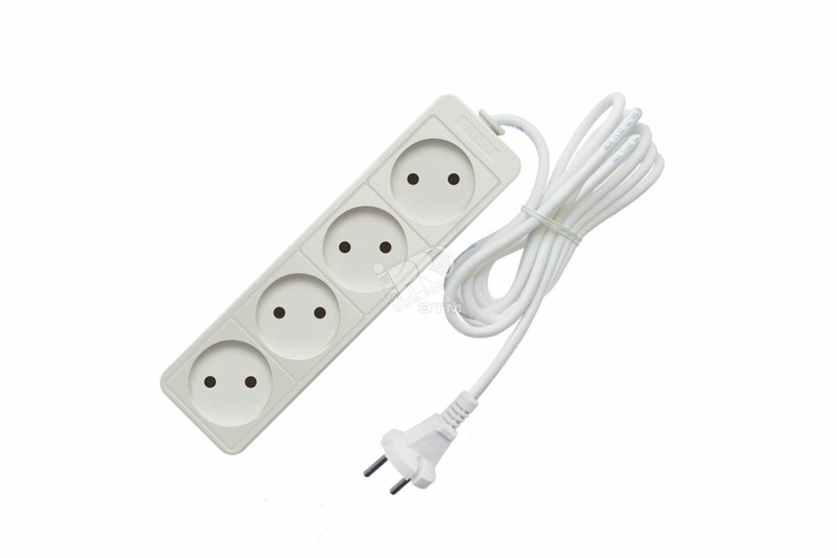 Удлинитель 4х10м без заземл. 10А IP20 2.2кВт ПВС Союз 481S-1410