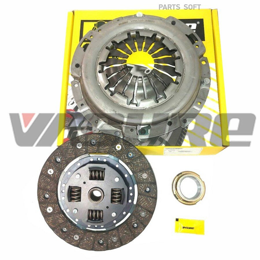 Комплект сцепления, Daewoo Nexia16V, Espero1.5-2.0 от официального дистрибьютора, VASURE, артикул VRK105