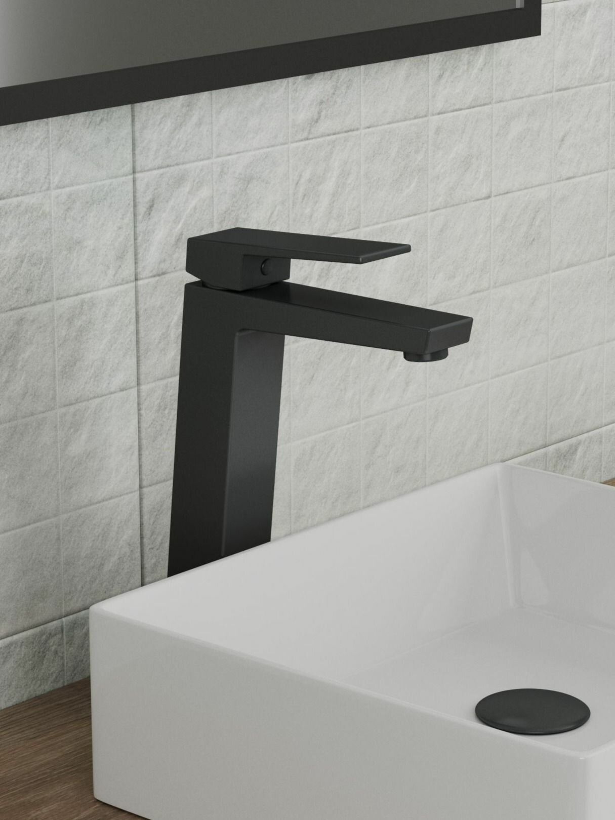 Смеситель Rush Thira TR3635-13Black для раковины-чаши, черный