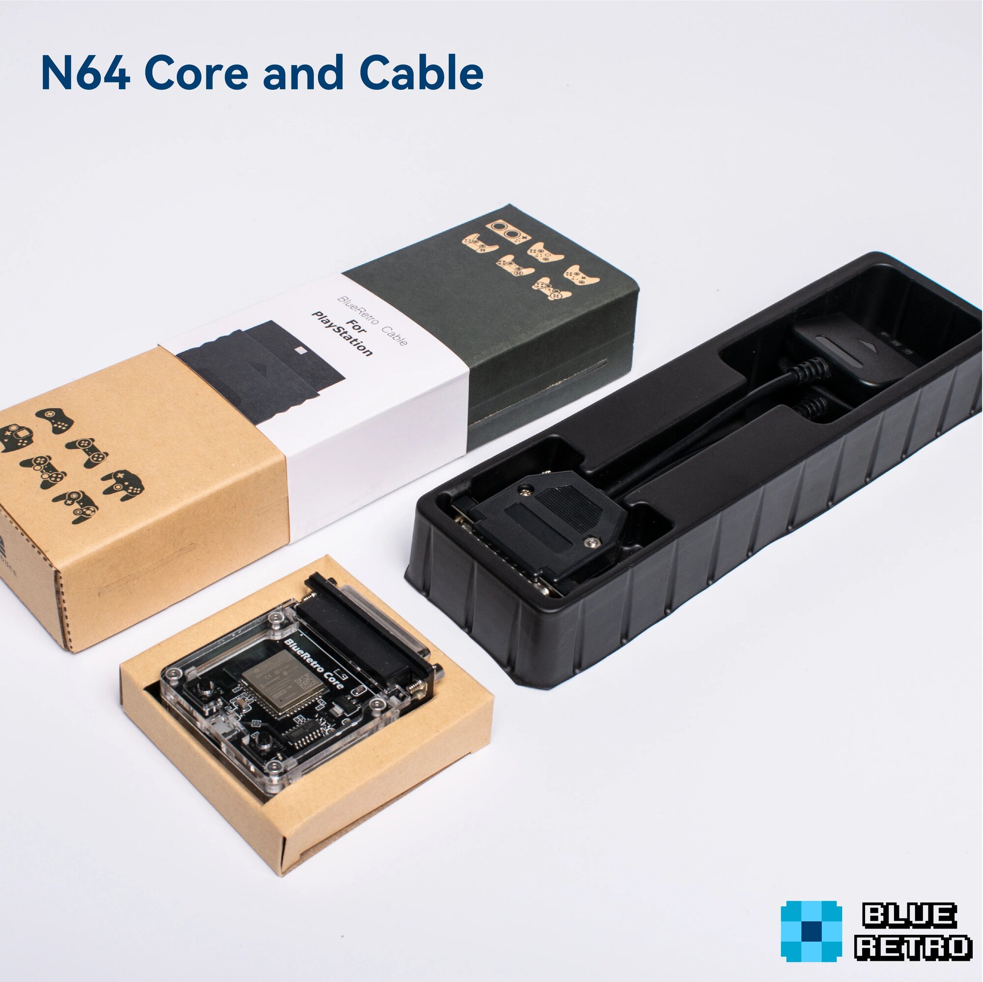 BlueRetro N64 Core and Cable