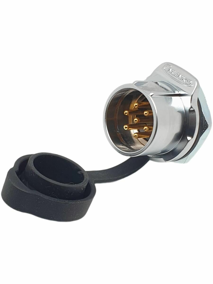 Разъем CNLINKO LP-20 7-пиновый, 7pin, папа, IP67, М22х1,5