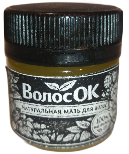 Мазь для волос "ВолосОк", от облысения и поредения, ручная работа, натуральные компоненты, 30 г