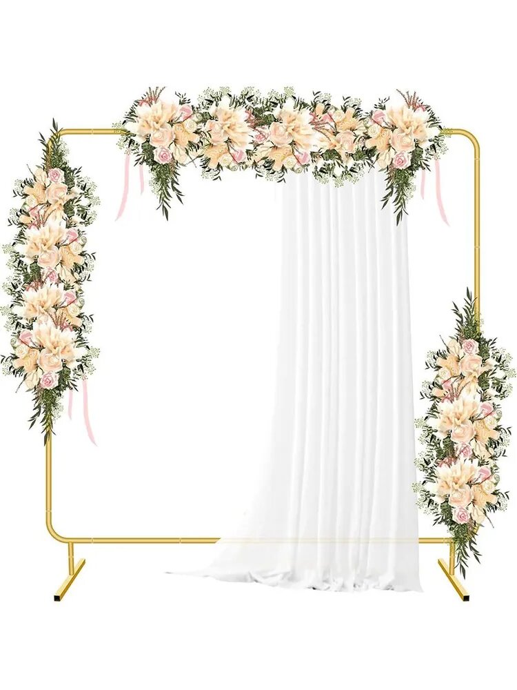 Каркас для фотозоны для шаров, золотой металлический каркас для свадебных мероприятий