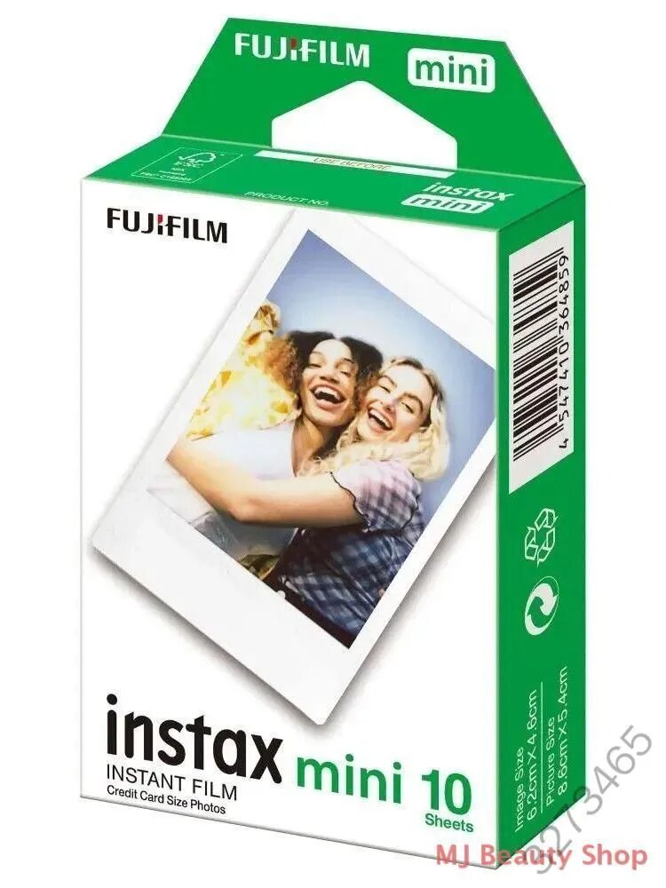Картридж Fujifilm Instax Mini для моментальной фотосъемки, 10 снимков, кредитная карта, для фото, 6.2cm x 4.6cm