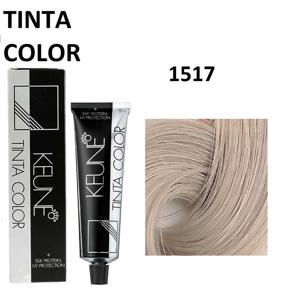 Keune Tinta Color 1517 Перманентный краситель - Стойка краска для волос Супер Пепельно-Фиолетовый Блонд 60 мл