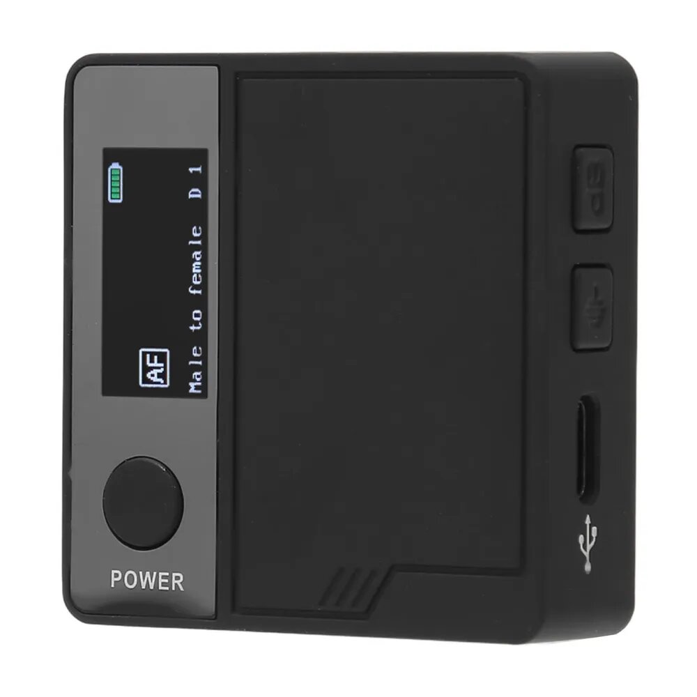 Мини преобразователь звука Изменитель голоса, черный, для наушников, регулировка громкости