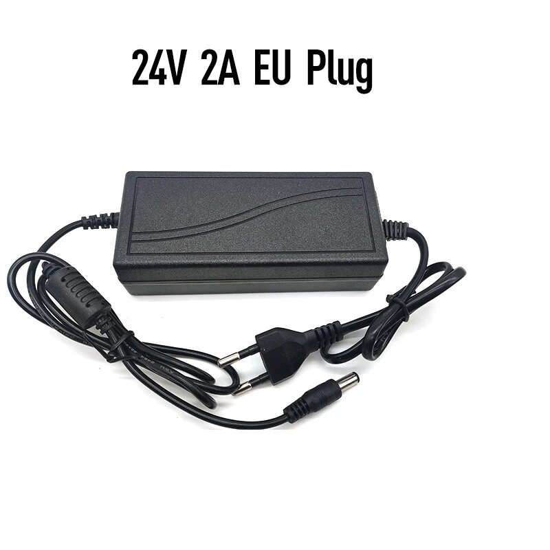 Адаптер питания 24В, блок питания AC/DC 2А, зарядное устройство для компьютера, ноутбука, EU