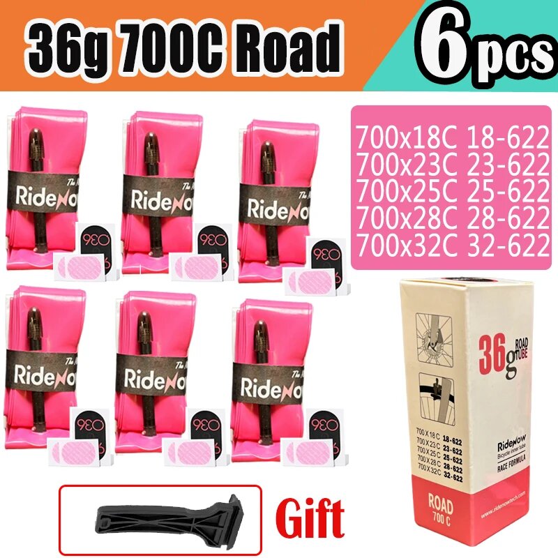 RideNow Трубки 700C 36g, 6шт с рычагом, 45mm