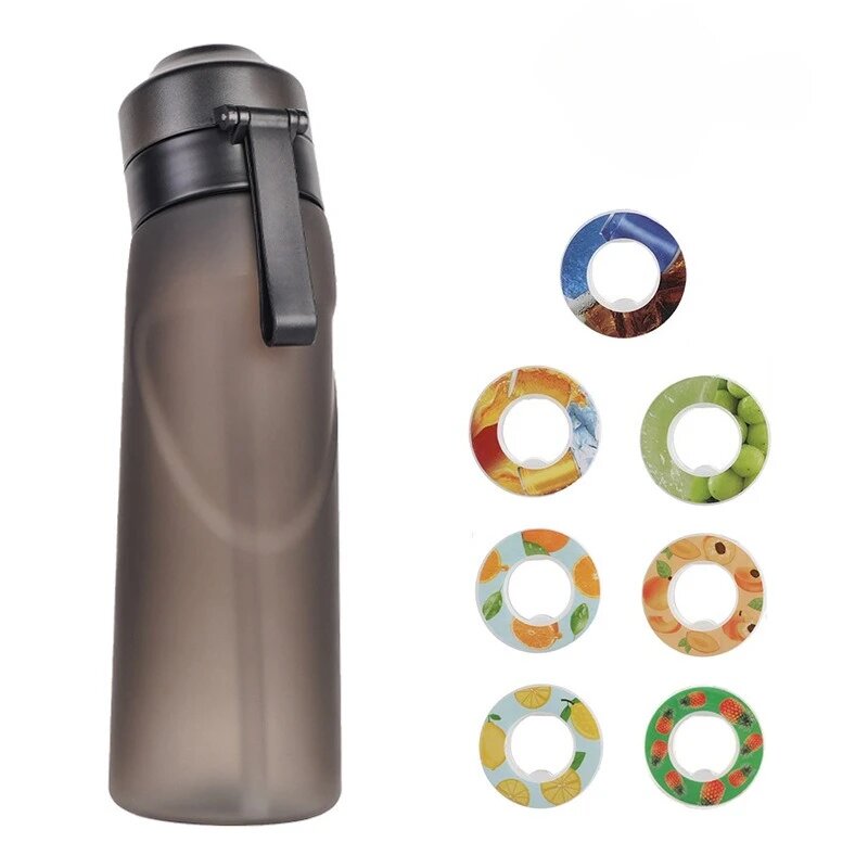 Air Bottle матовая черная бутылка для воды 650 мл (A)