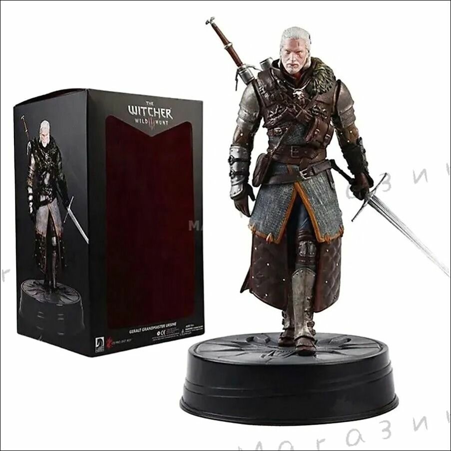 Коллекционная фигурка "Ведьмак Геральт из Ривии" The Witcher 24 см