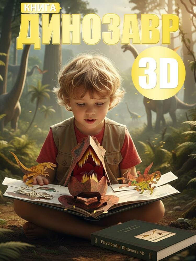 Энциклопедия развивающих игрушек о динозаврах
