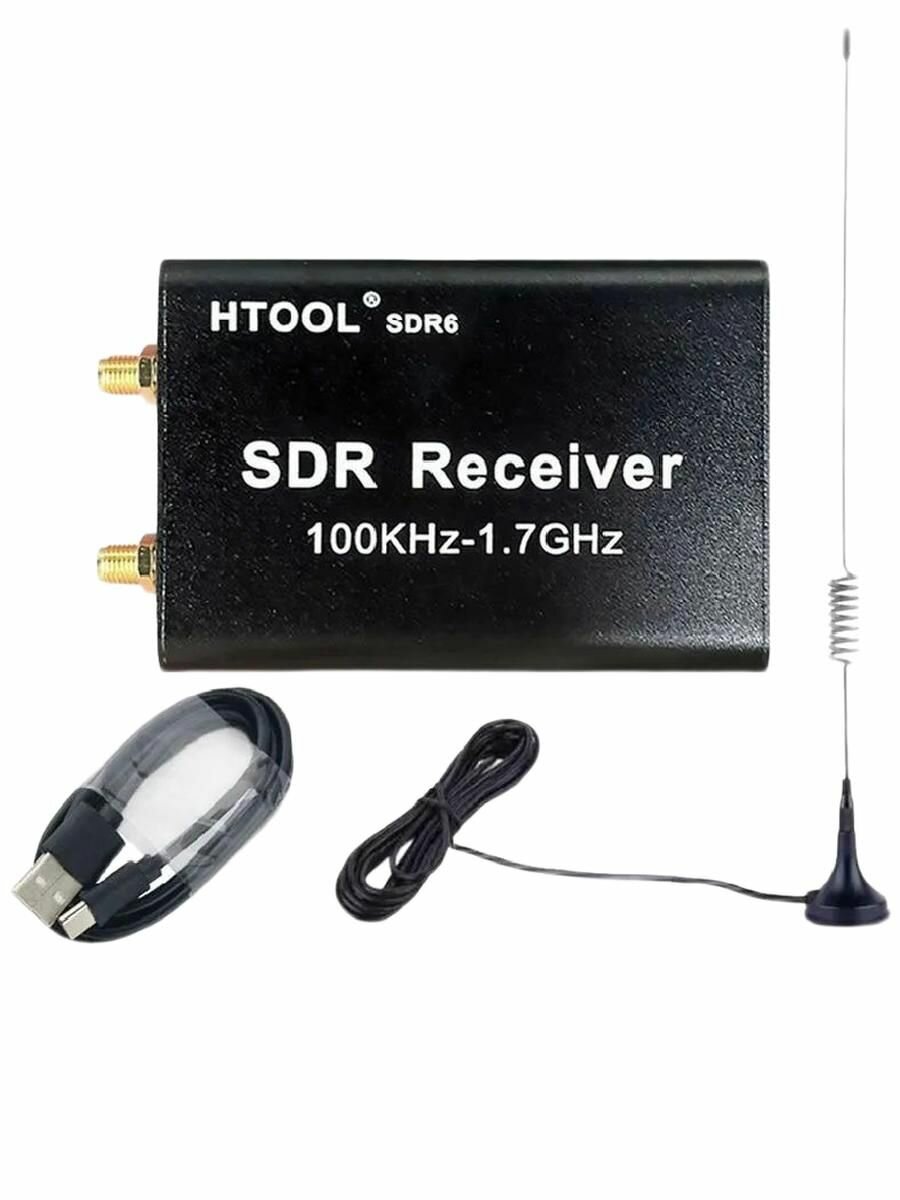 Широкополосный USB радиосканер приемник RTL2832U+R820T2 100KHz-1.7GHz UHF UV HF