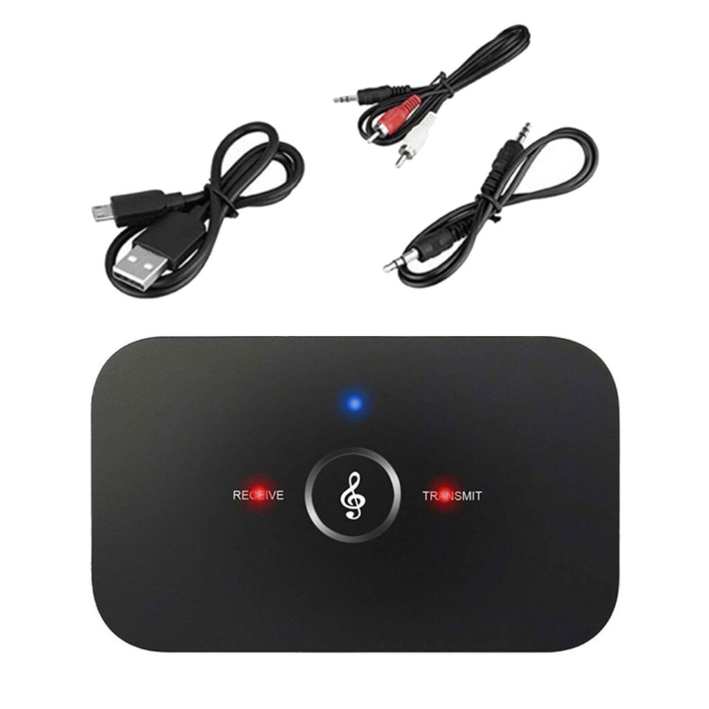 Беспроводной 3,5-мм Слуховой адаптер 2 в 1, Bluetooth-совместимый Передатчик-Приемник для Музыкальной Системы и Проводных Динамиков