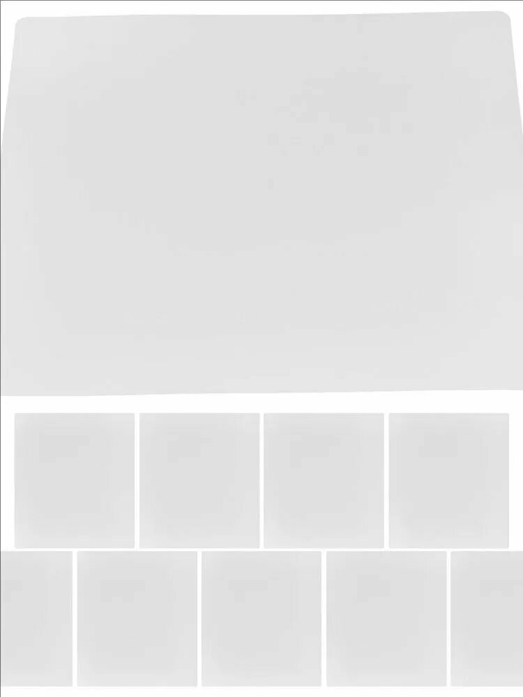 Аксессуар для 3D-ручки прозрачный, подложка для 3D ручки, размер 200 х 200 мм