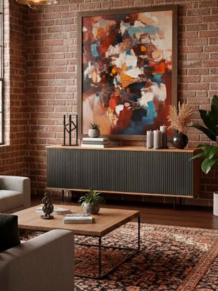 Тумба под телевизор "Бирмингем" V6, 163.4х40.7х60.6, ТВ тумба на ножках