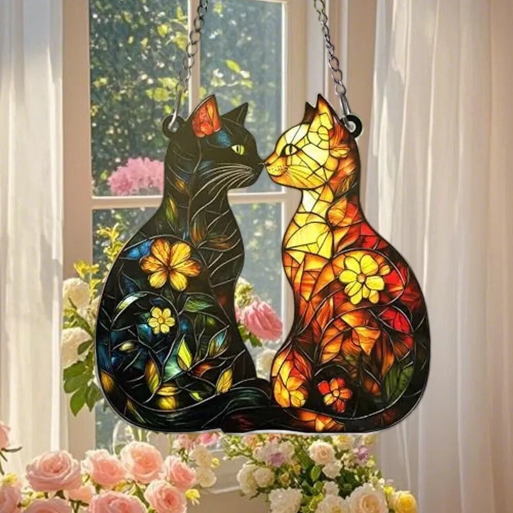 2D Животные плоская акриловая подвеска 15 см