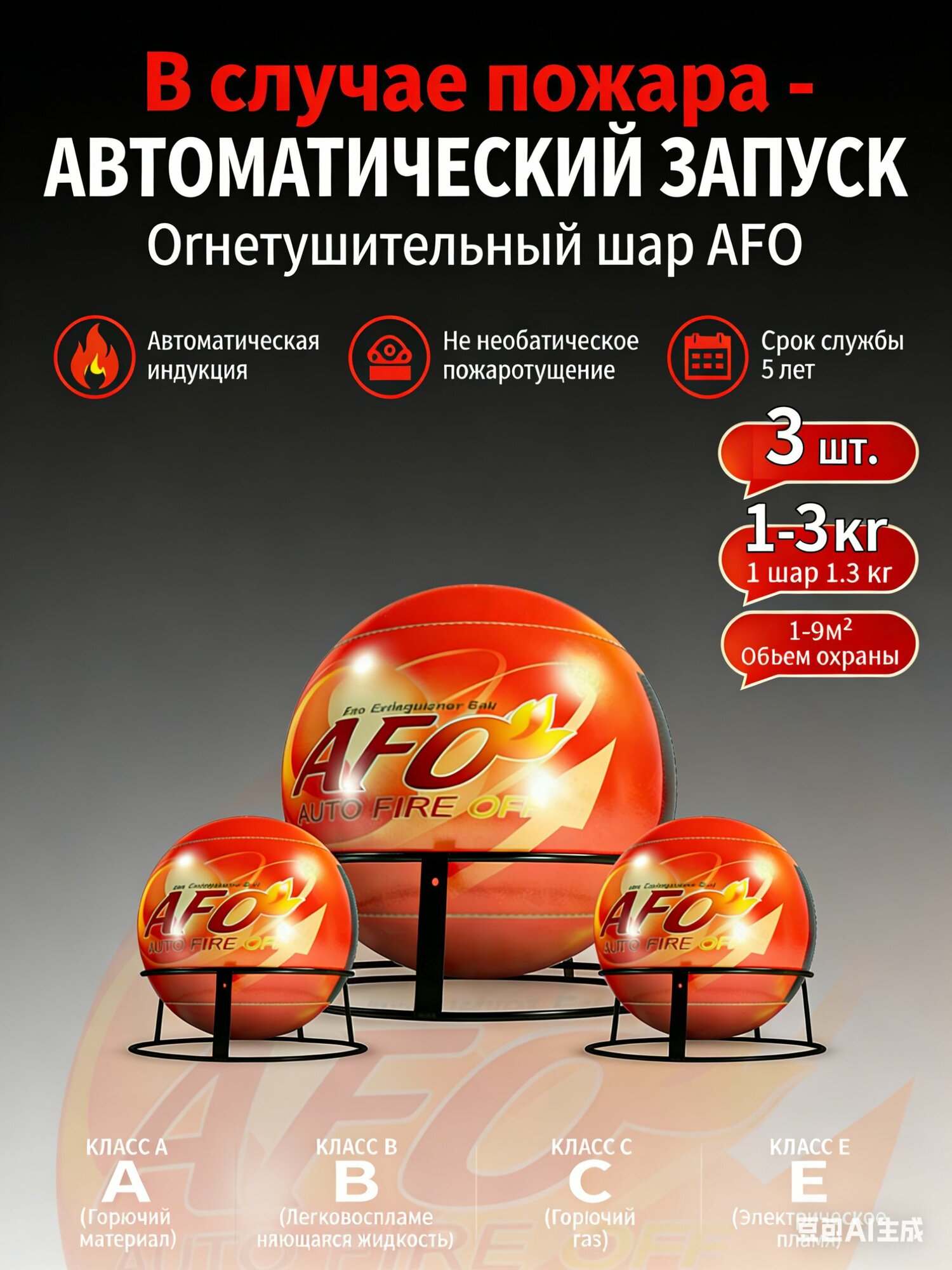 Автономное устройство пожаротушения