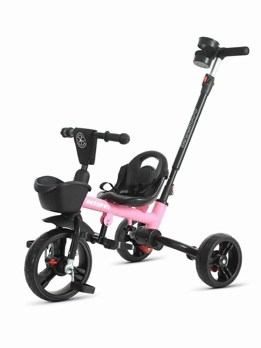 Велосипед детский трехколесный с ручкой MAXISCOO Octopus