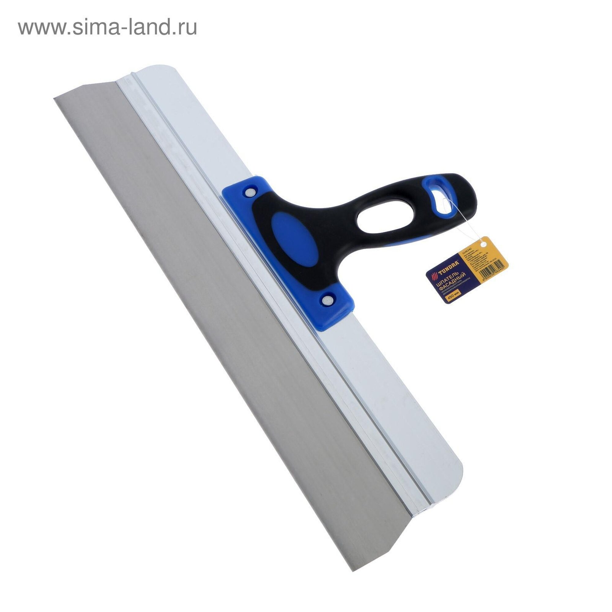 Шпатель фасадный тундра, 450 мм, нержавеющая сталь, двухкомпонентная рукоятка