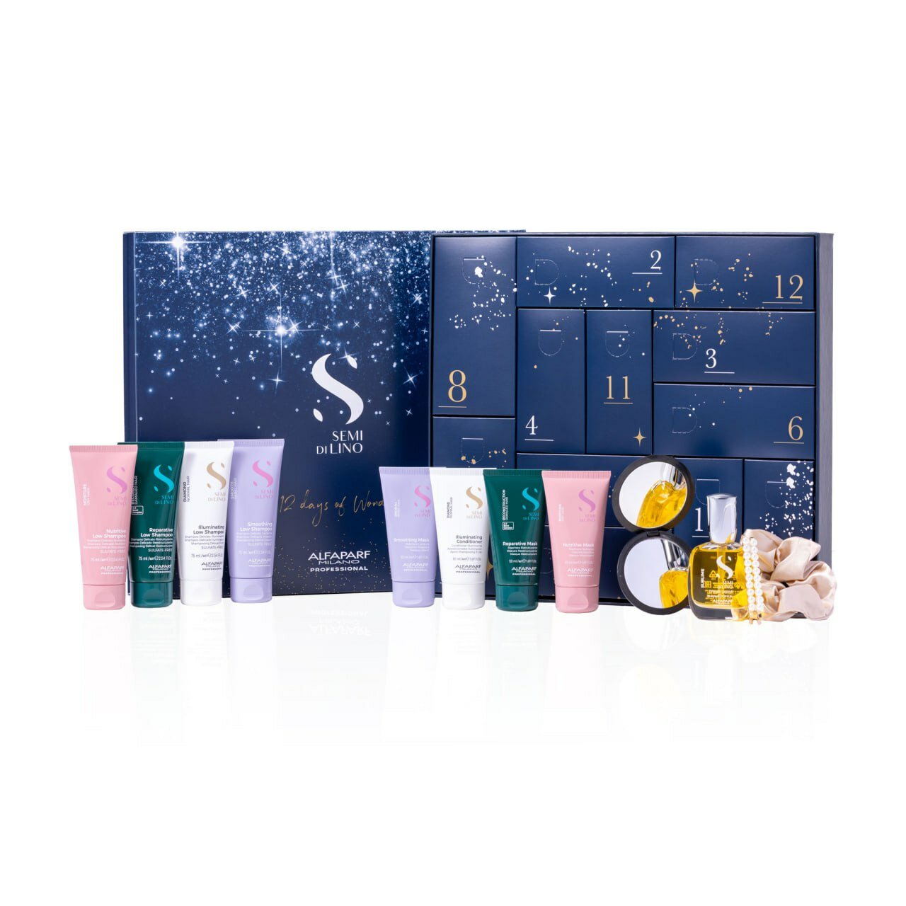 Адвент-Календарь Alfaparf Milano SDL Advent Calendar Export, с шампунем, кондиционером, маской