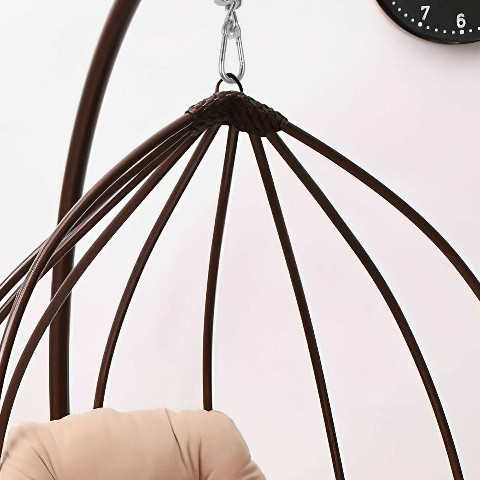 Сильные стальные крючки для качелей с круглой фиксацией для подвешивания на открытом воздухе