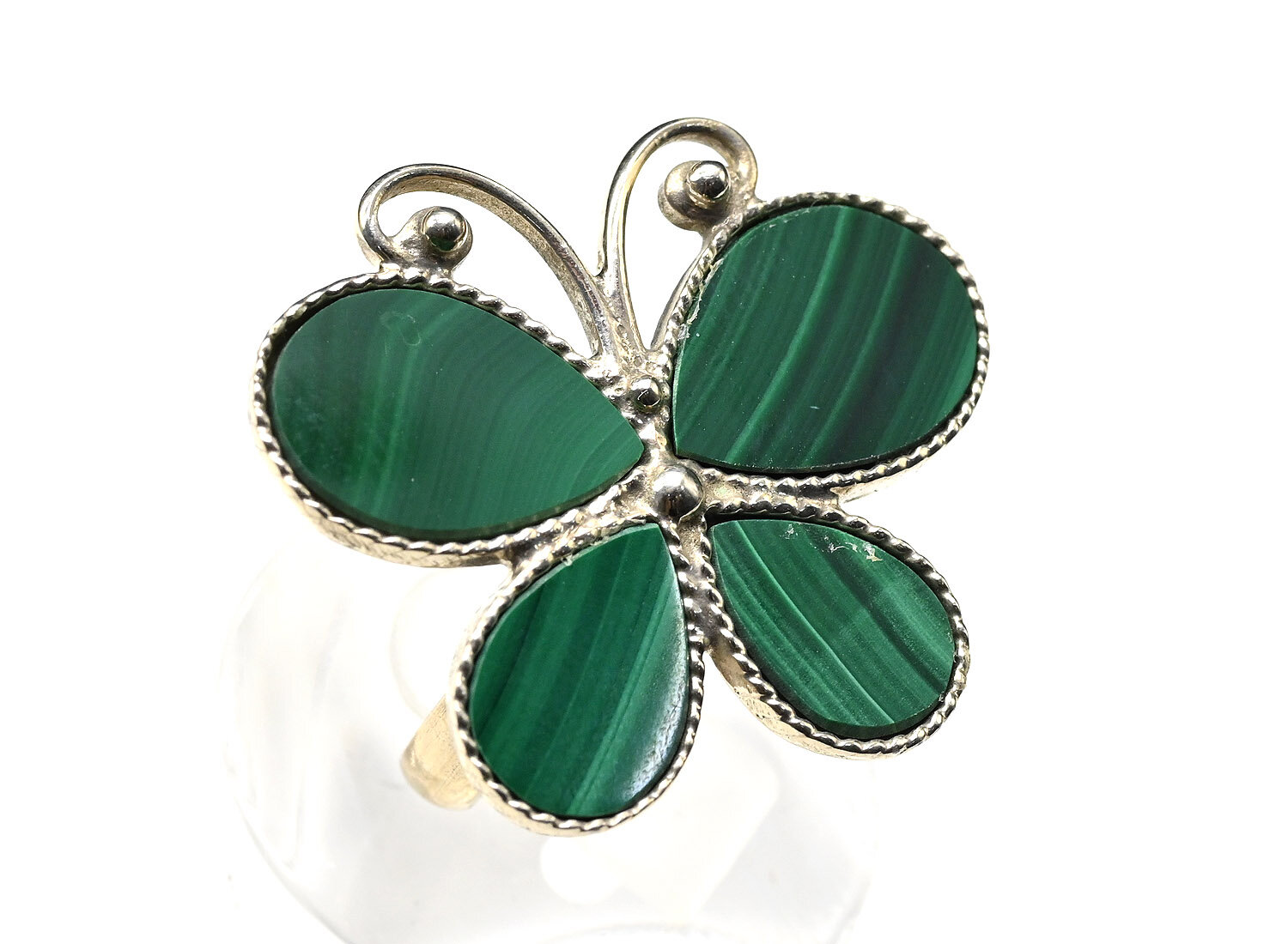 Кольцо, малахит