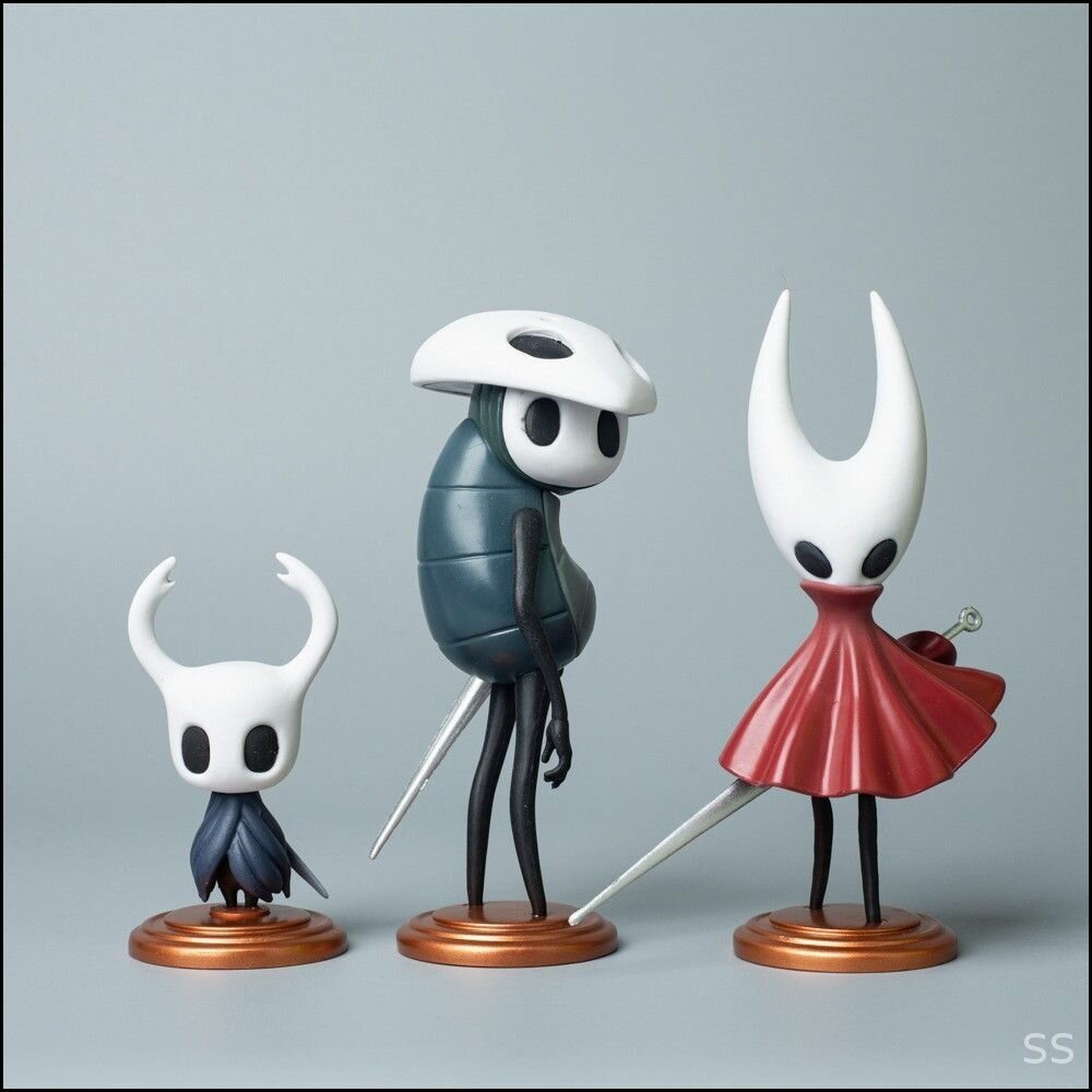 Набор фигурок Полый Рыцарь / Hollow knight 3шт (6-12см, пакет)