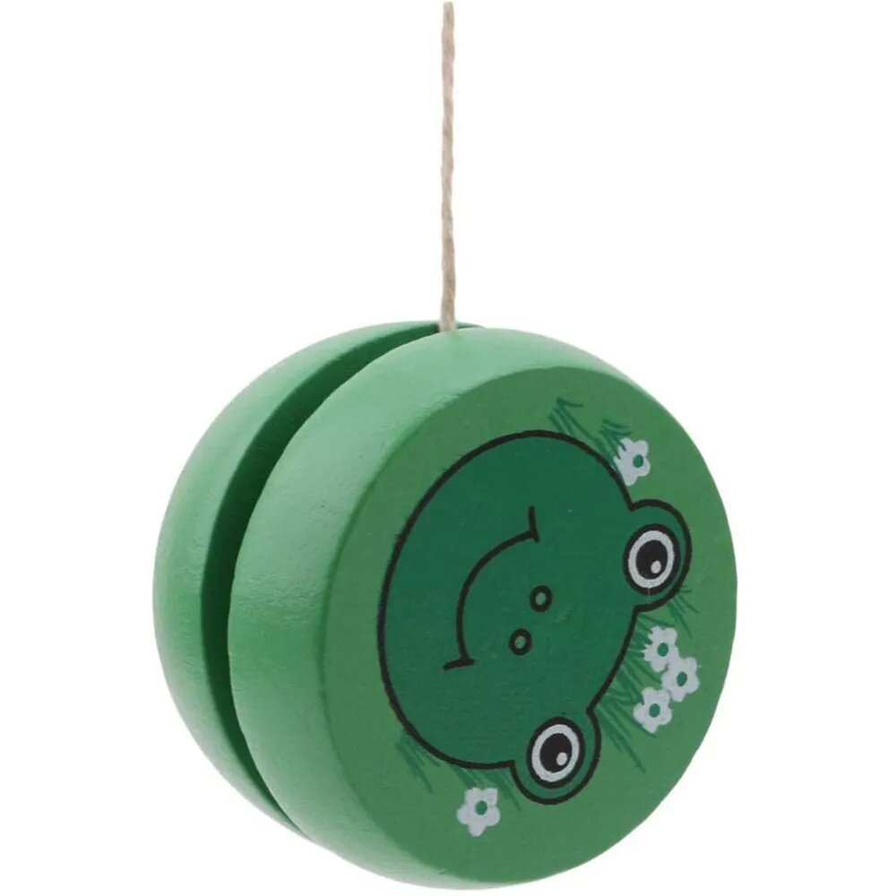 Креативная деревянная игрушка-йо-йо "Лягушка" - Развивающий конструктор для детей