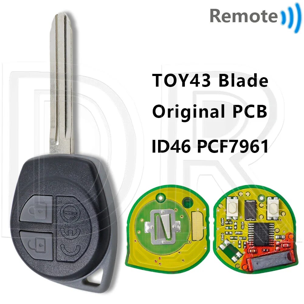 Отличный чип T68L0 ID46 PCF7961 433,92 FSK, оригинальный внутренний автомобильный Full Key B