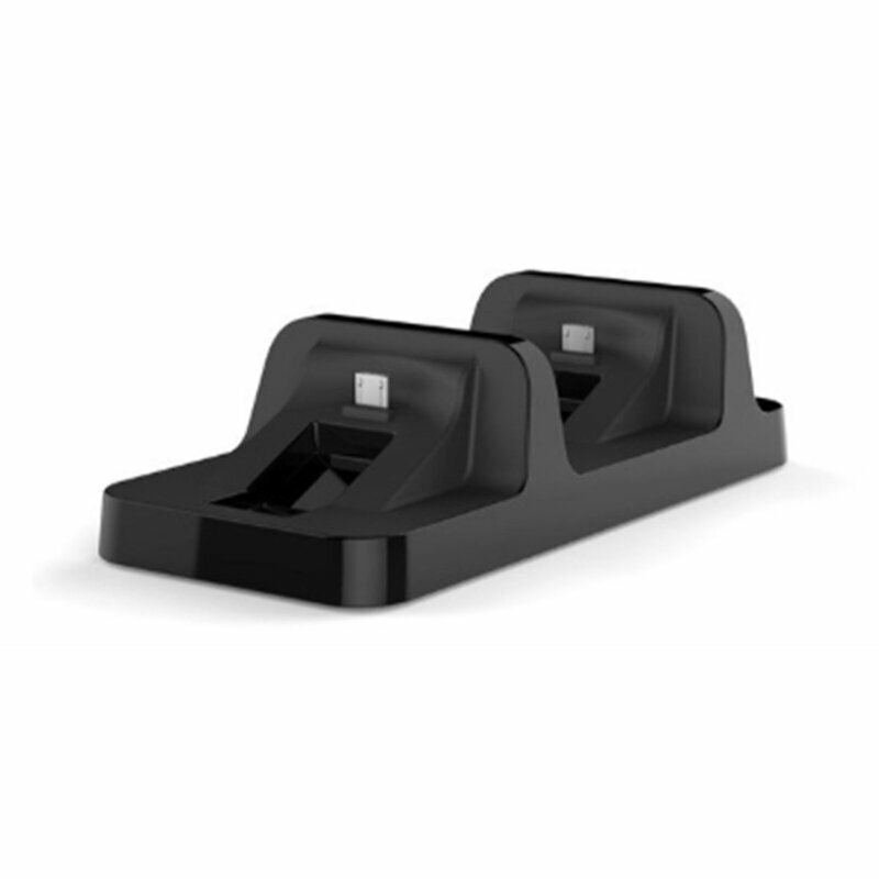 Двойная Зарядная Станция Для Контроллера, Док-станция для Быстрой Зарядки Геймпада с Прозрачным Светодиодным Индикатором и USB-кабелем