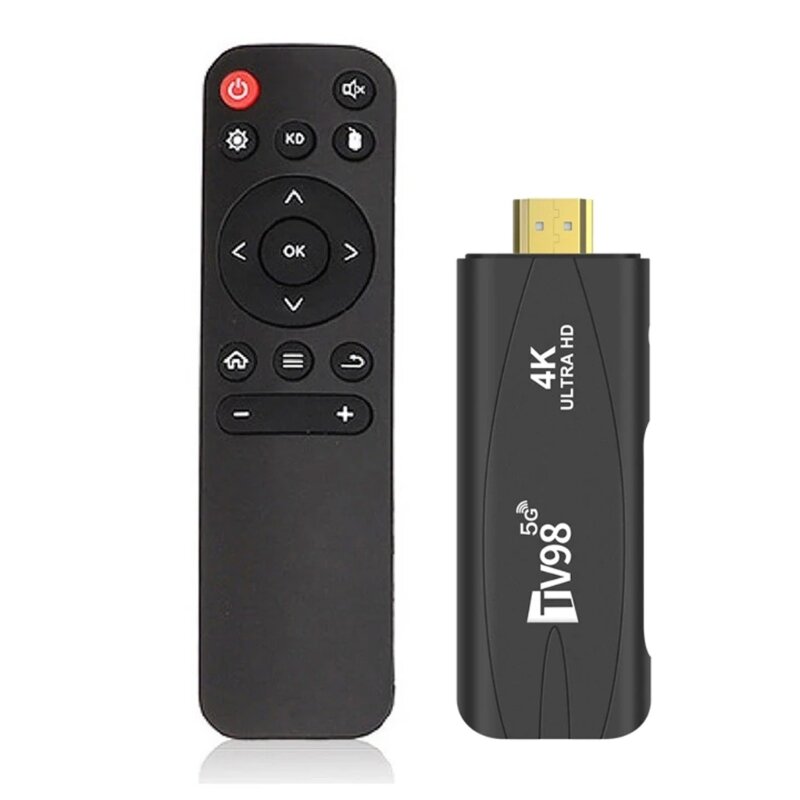 Операционная система Mini TV Stick TV98 Internet Интернет-приставка 2.4G / 5G Потоковое Устройство для Универсального Использования В домашних развлечениях