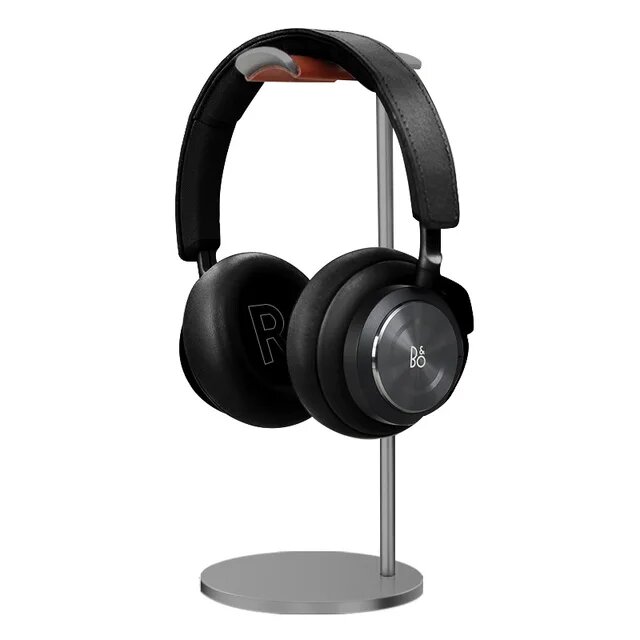 Изогнутая подставка для наушников из алюминиевого сплава, прочный металлический материал, подставка для игровых наушников/гарнитуры с устойчивым основанием, подходит для размещения на рабочем столе.