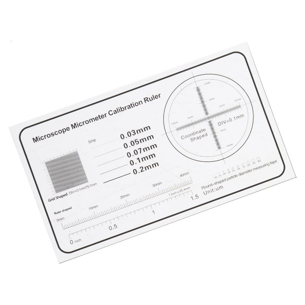 Калибровочная линейка для микроскопов, 0.1 мм, 1
