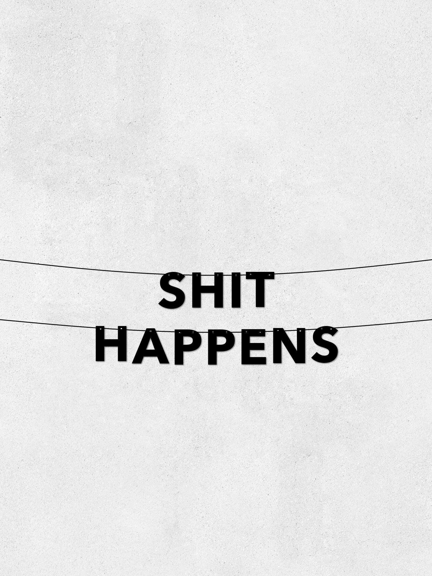 Гирлянда из букв Shit Happens Стильный декор для праздников и фотосессий, высота букв 10 см, долговечный материал.