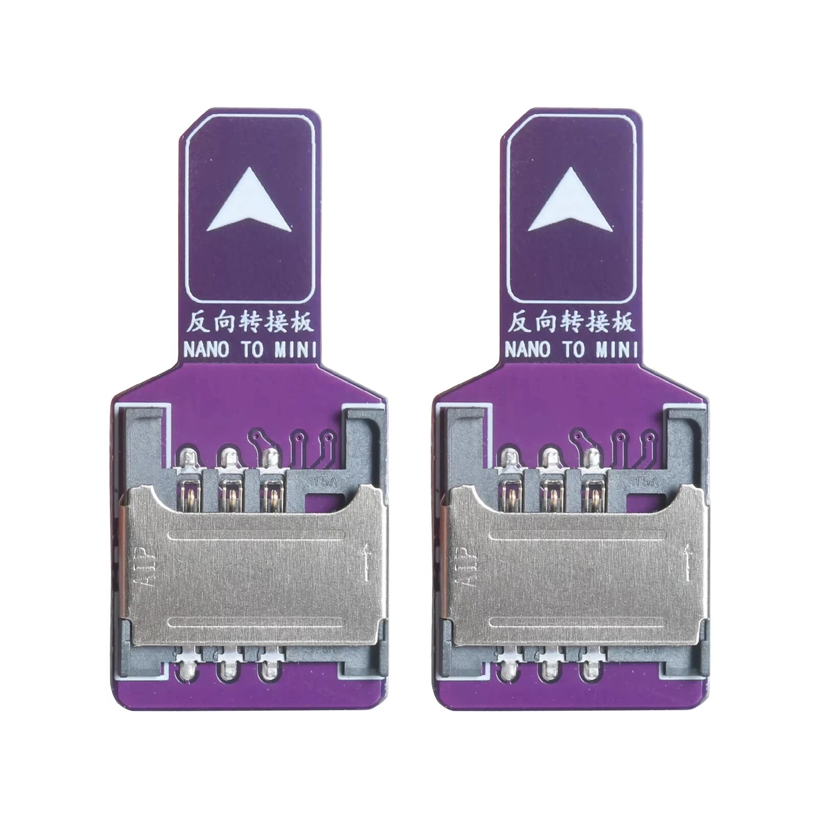 Адаптер-конвертер Nano SIM В Mini SIM, Тестовая Платформа PCB, Считыватель SIM-карт, 2PCS Open