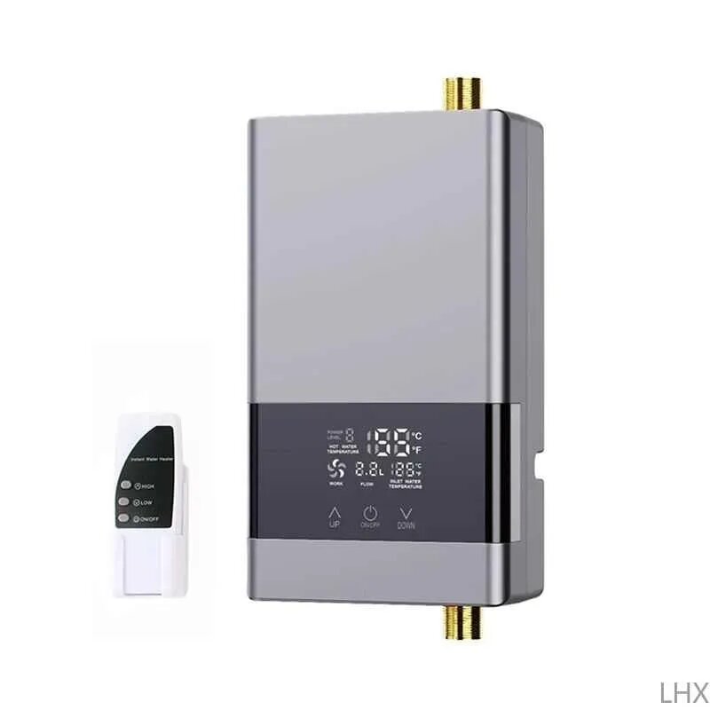 Кухня, проточный водонагреватель для ванной комнаты, светодиодный дисплей для постоянной температуры, душ с подогревом горячей воды, с пультом дистанционного управления.