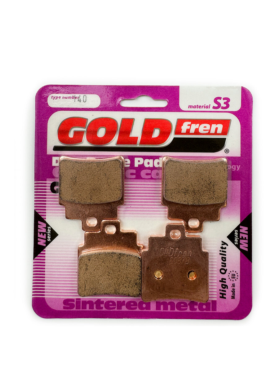 Колодки тормозные GOLDfren 140 S3 кросс TRW MCB732, SBS 775, EBC FA 355, Ferodo FDB 2141 оригинал